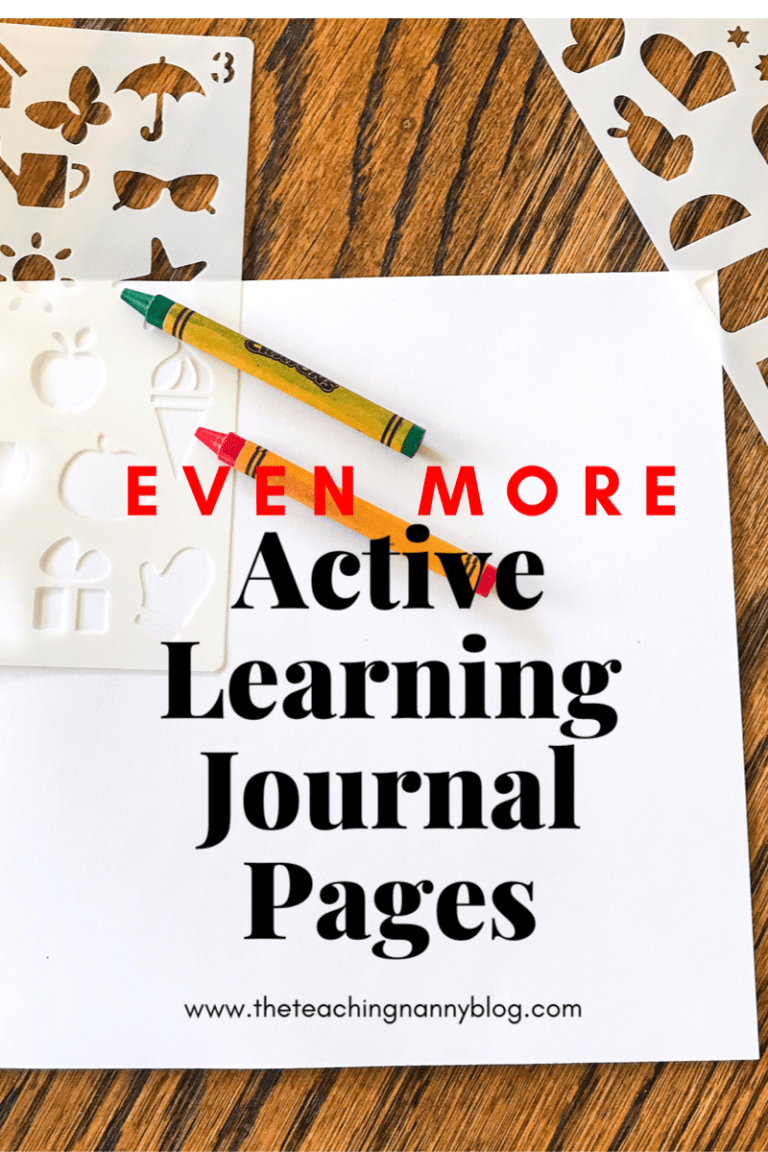 Even More Active Learning Journal Pages – The Teaching Nanny