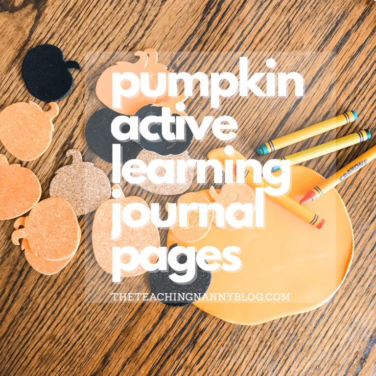Pumpkin Active Learning Journal Pages – The Teaching Nanny
