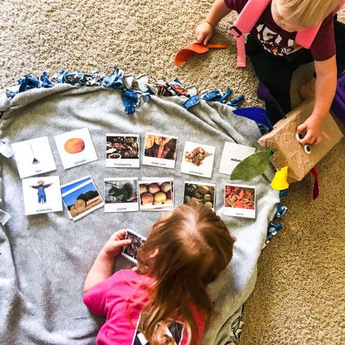 Thanksgiving Themed Toddler Work Trays – The Teaching Nanny