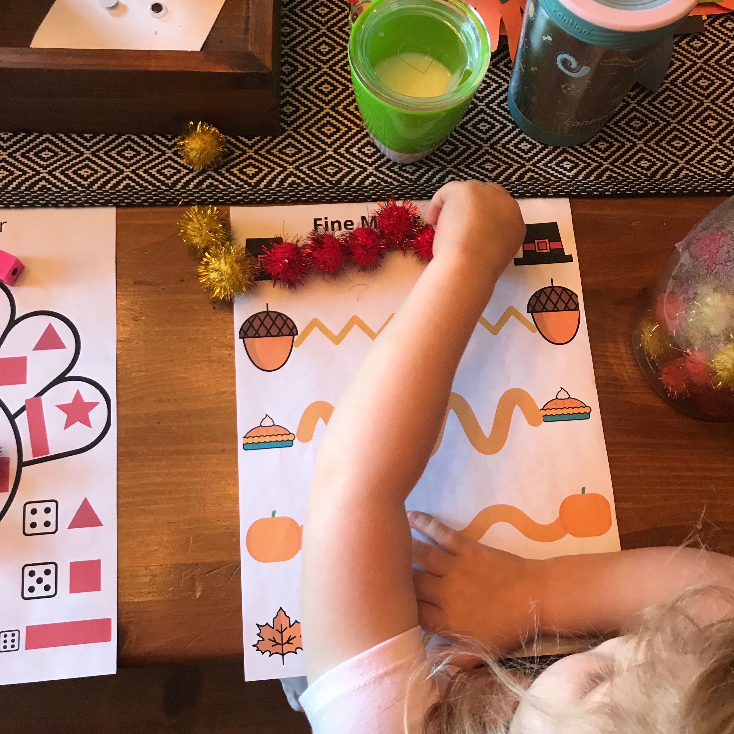 Thanksgiving Themed Toddler Work Trays – The Teaching Nanny