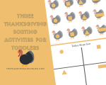 Three Thanksgiving Sorting Activities for Toddlers – The Teaching Nanny