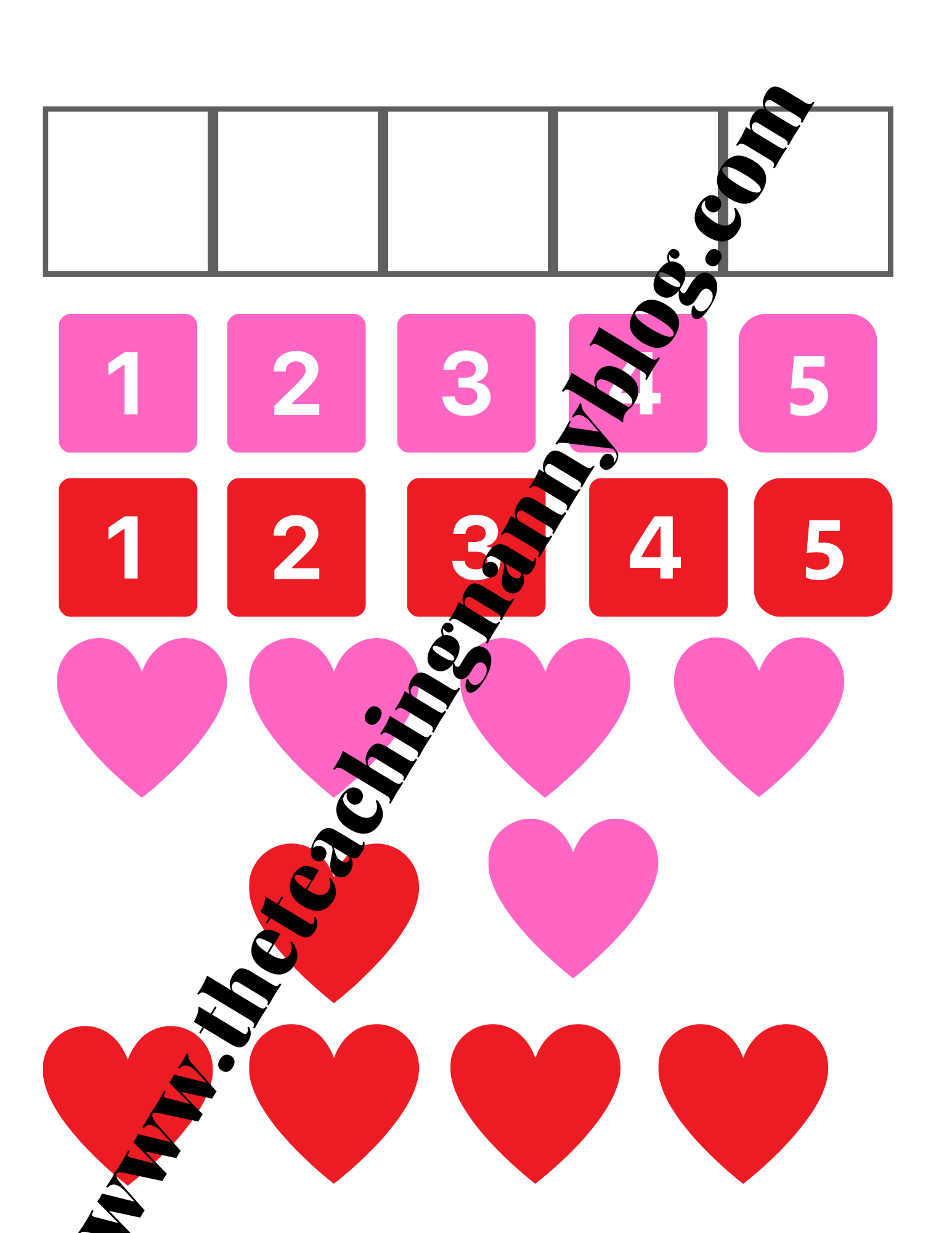 FREE Valentine’s Day Cutting and Counting Printable – The Teaching Nanny