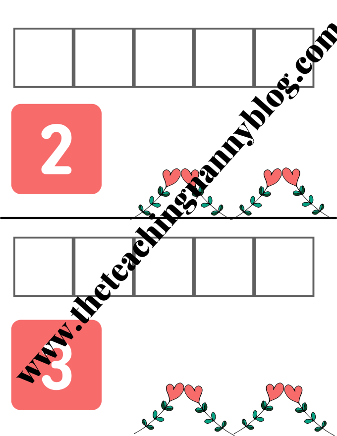 FREE Valentine’s Day Cutting and Counting Printable – The Teaching Nanny