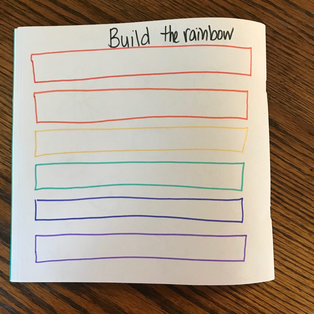 Rainbow Themed Active Learning Journal for Older Toddlers – The ...