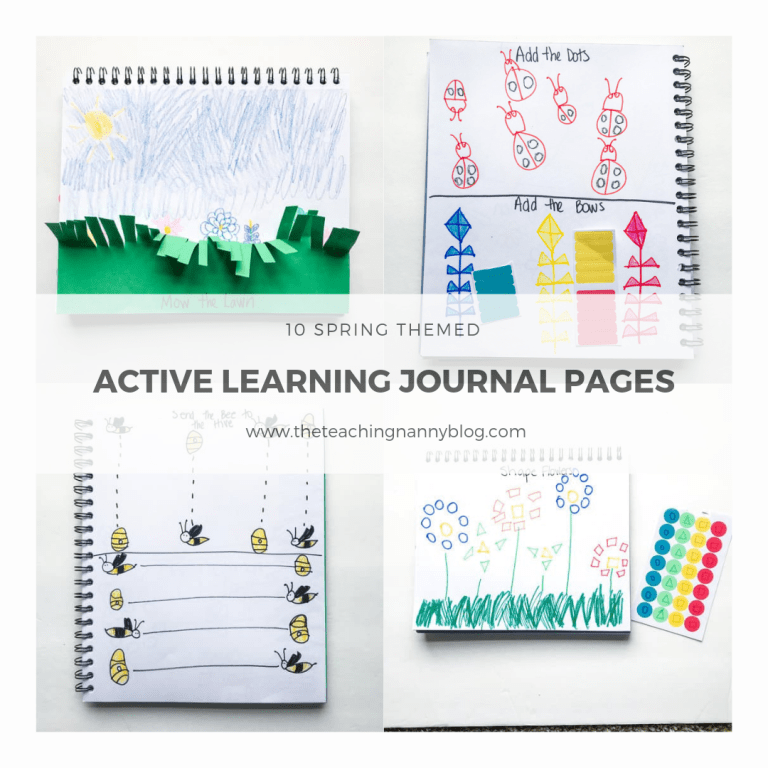 10 Spring Themed Active Learning Journal Pages – The Teaching Nanny