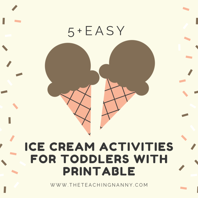 5+ Easy Ice Cream Activities for Toddlers – The Teaching Nanny
