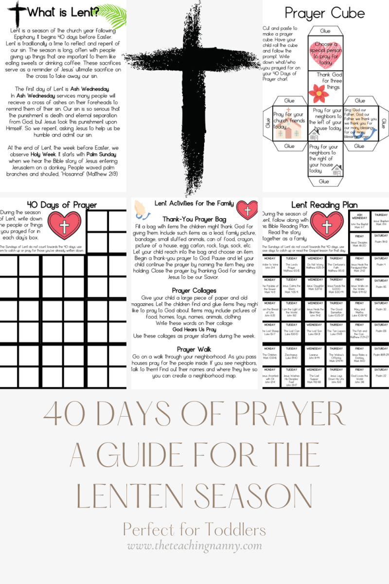 40 Days of Prayer a Guide for the Lenten Season – The Teaching Nanny