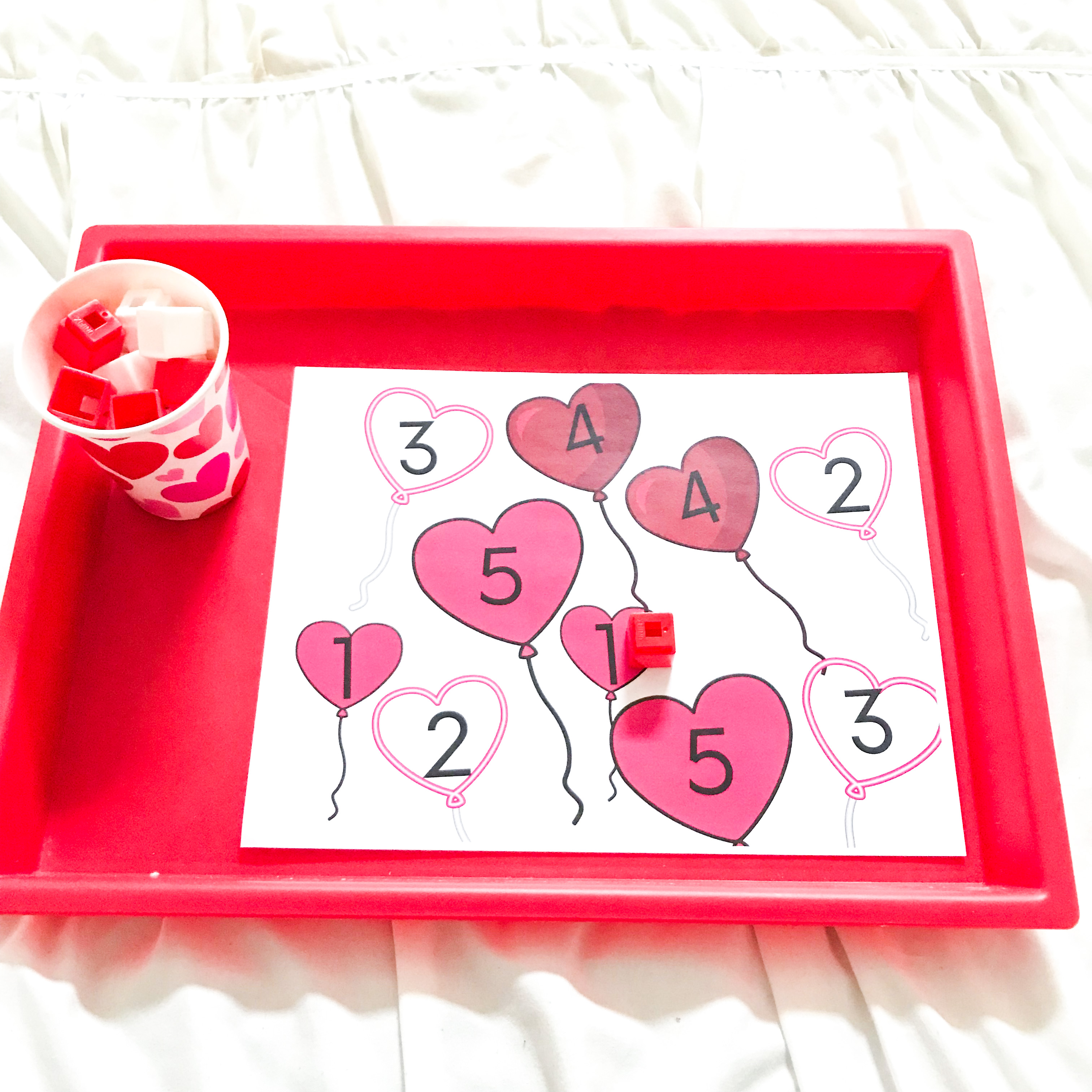 Two Valentine’s Day Number Games with Free Printable – The Teaching Nanny