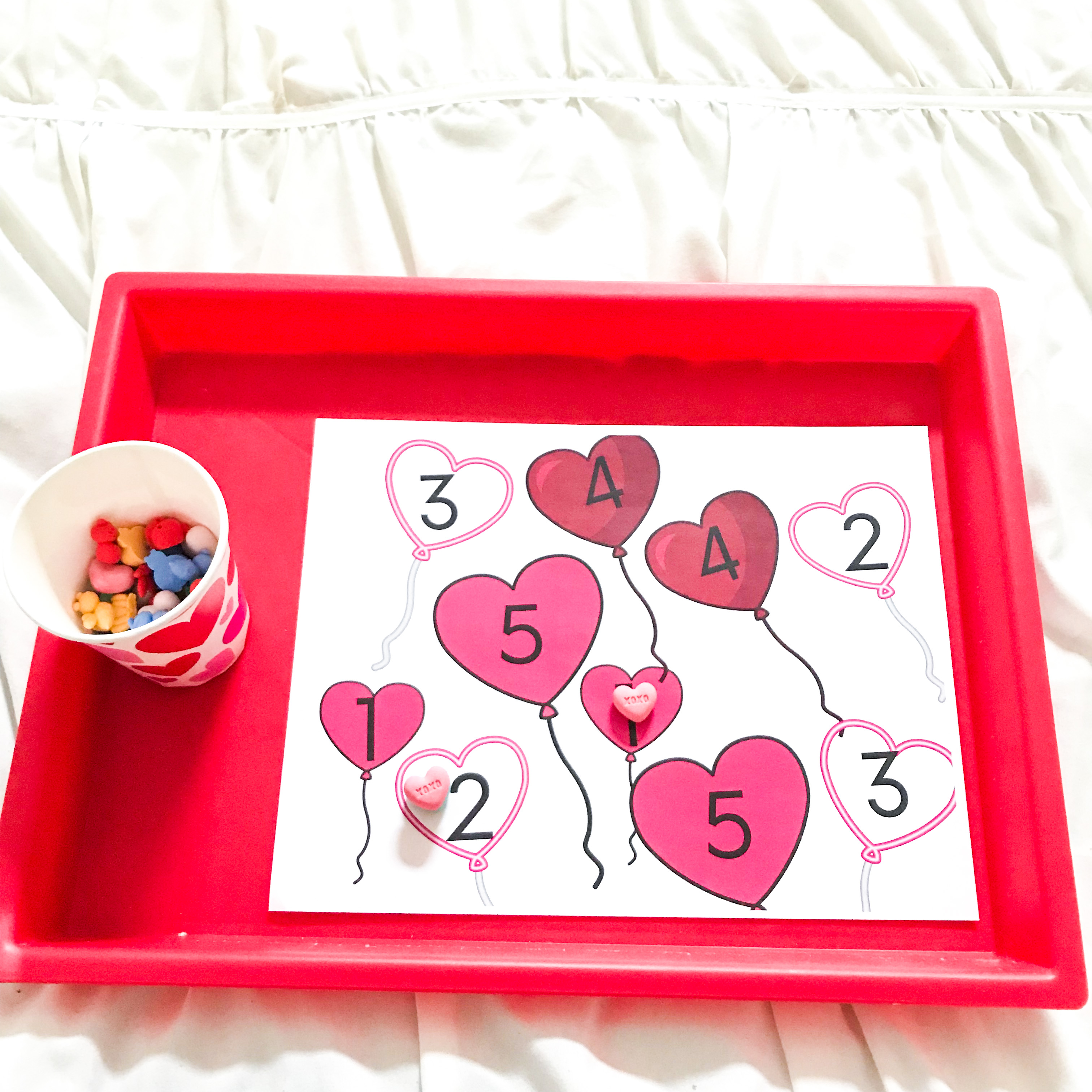 Two Valentine’s Day Number Games with Free Printable – The Teaching Nanny