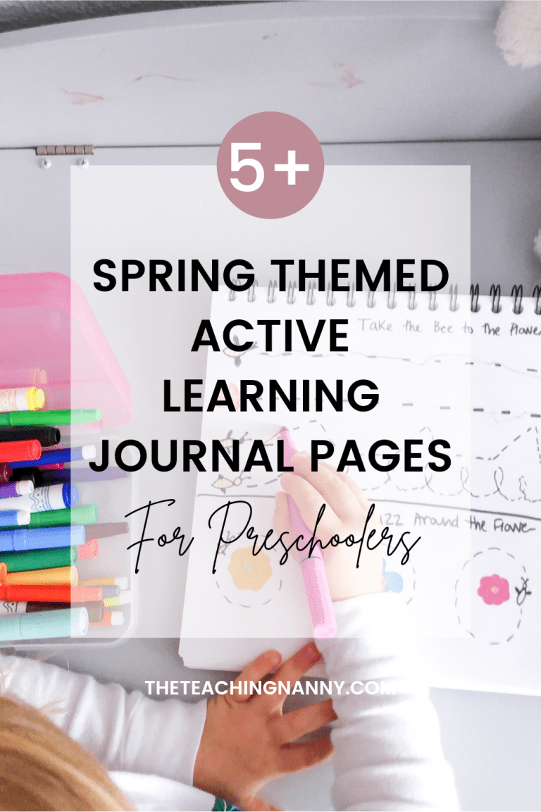 5+ Spring Themed Active Learning Journal Pages – The Teaching Nanny