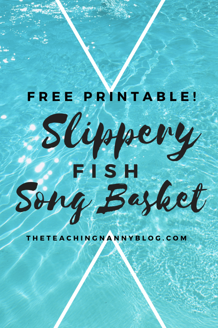Free Printable for a Slippery Fish Song Basket – The Teaching Nanny