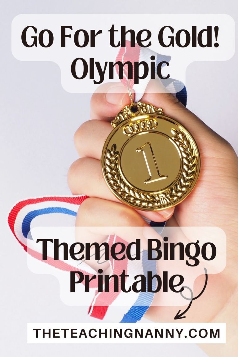 Go for the Gold! Olympic Themed Bingo Printable – The Teaching Nanny